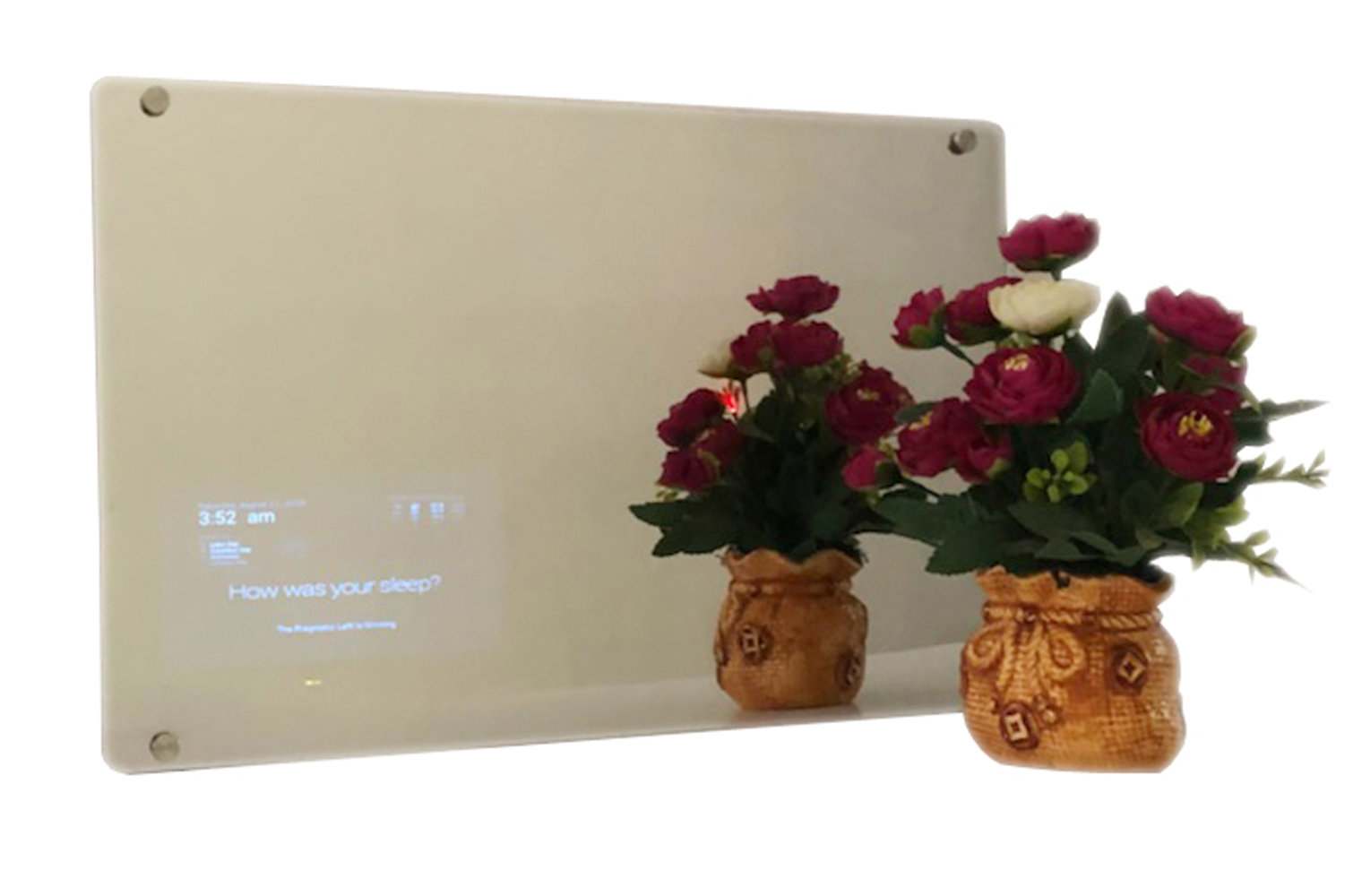 Latitude Run® Versatile Smart Mirror Magic Mirror with Clock Weather ...