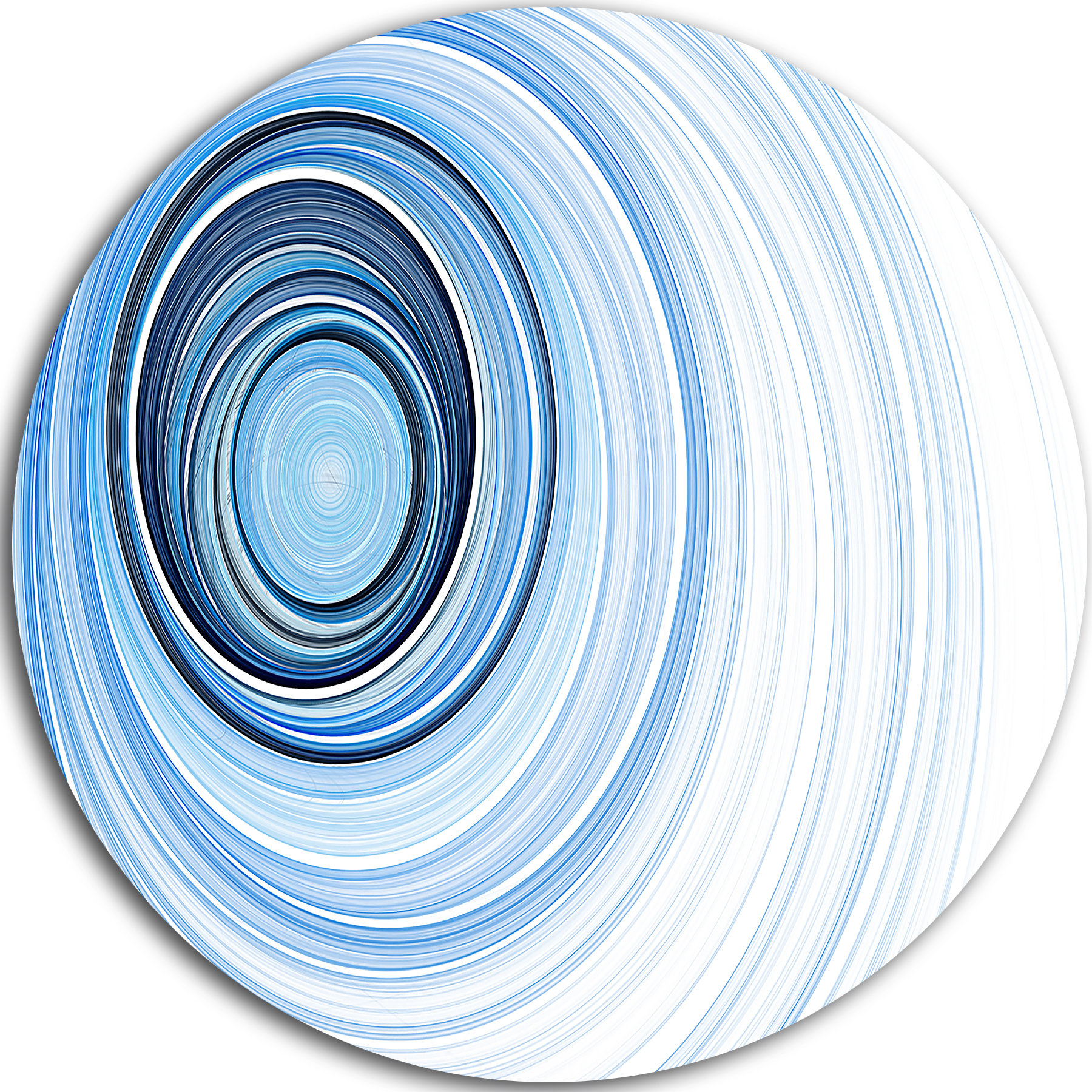 Design Art 'Blue Radio Waves' Graphic Art Print on Metal - Wayfair Canada