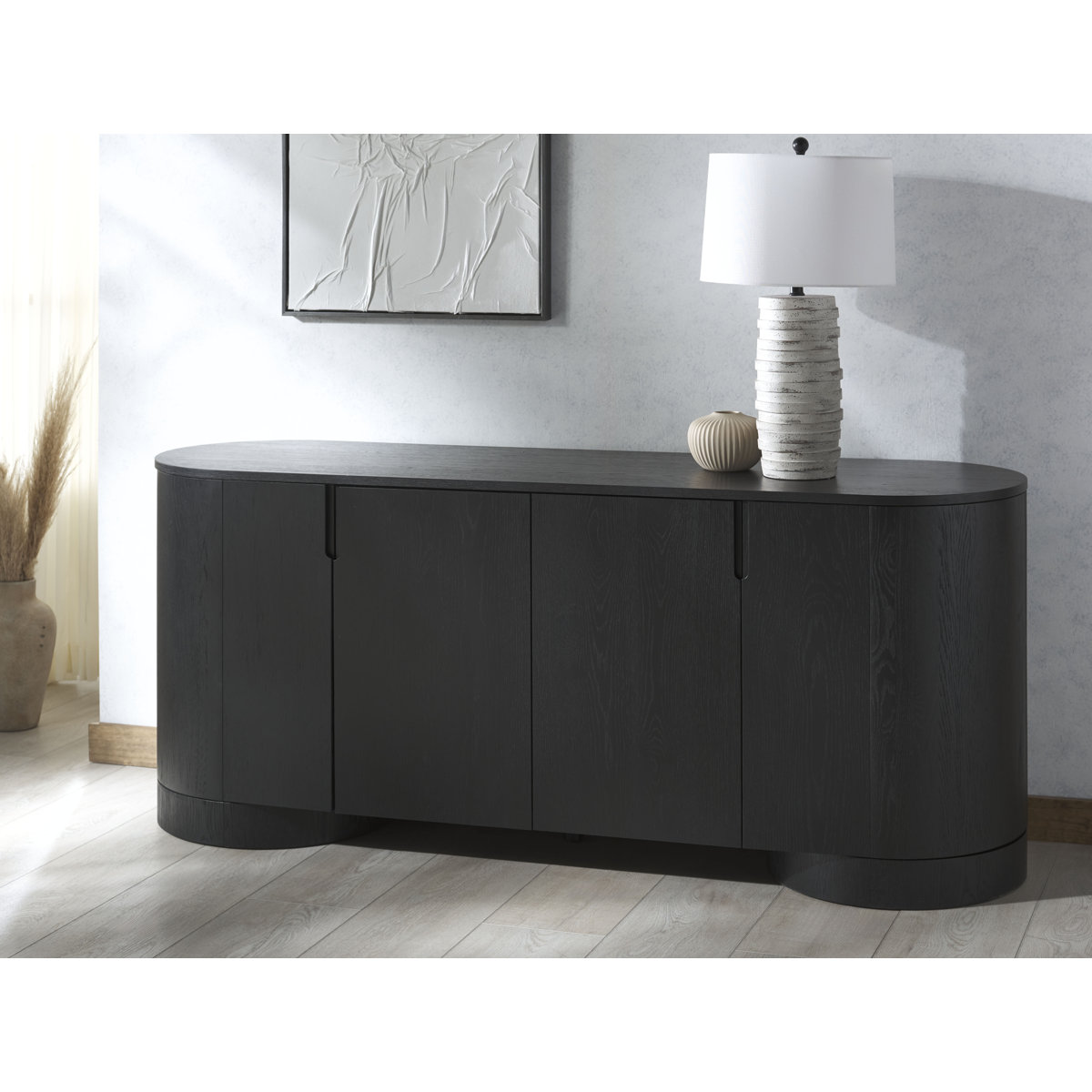 Safavieh Couture Jesbelina Oval 4 Door Wood Sideboard & Reviews | Perigold