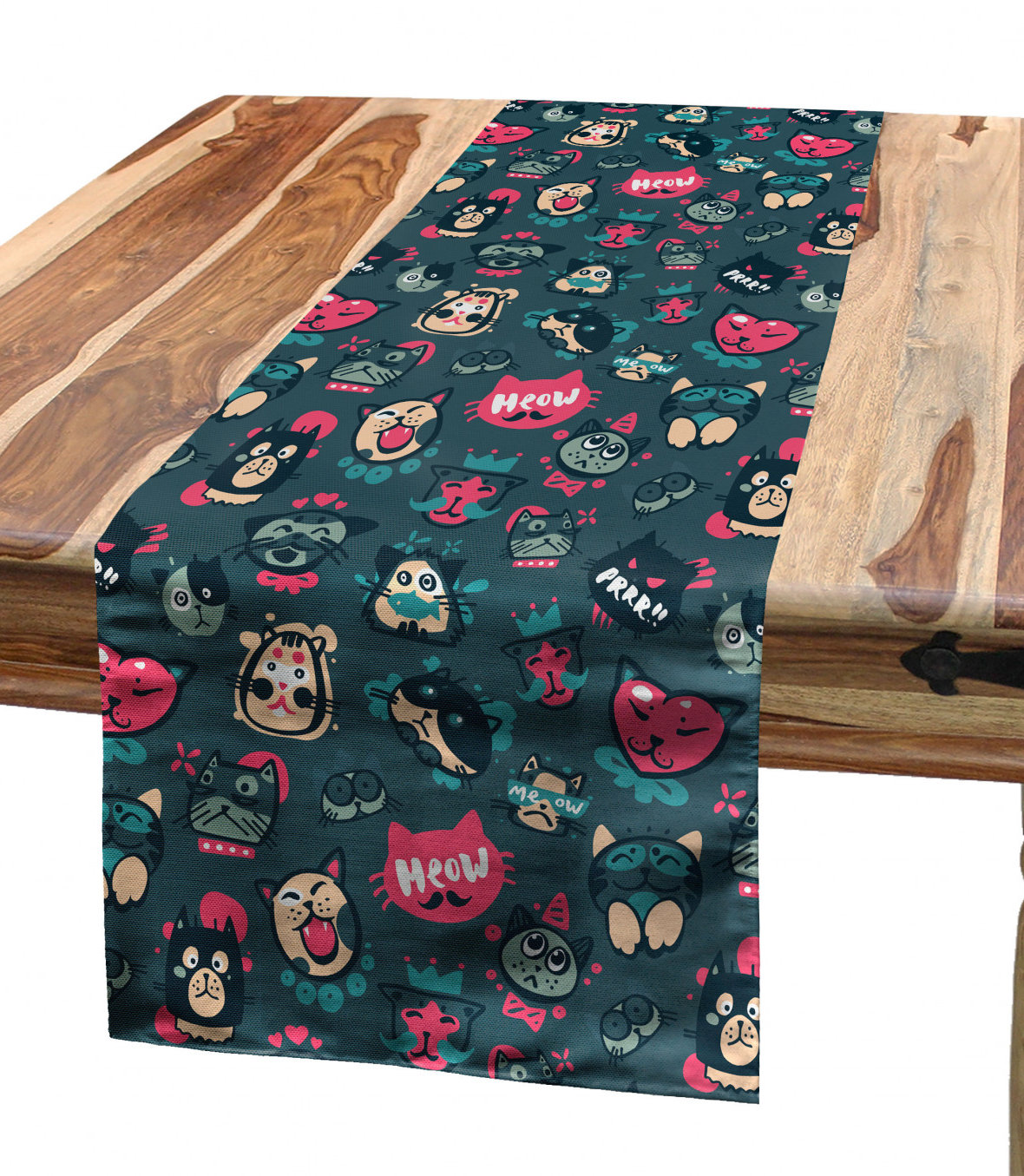East Urban Home Cat Table Runner | Wayfair