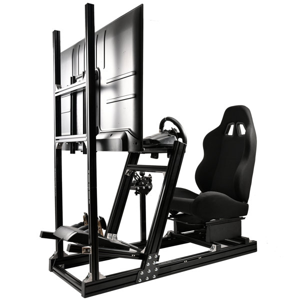 Inbox Zero Anman Racing Simulator Cockpit Aluminum with TV Stand ...