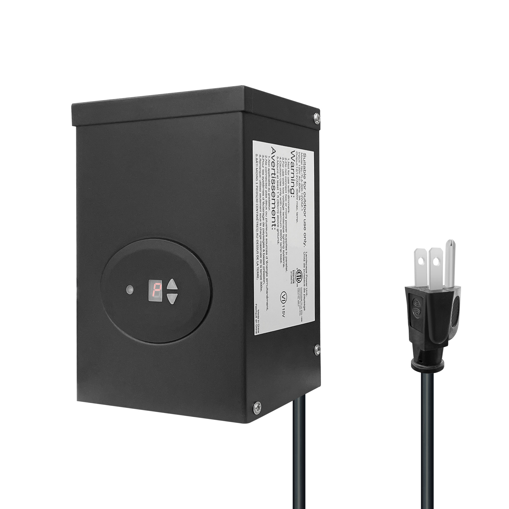 GKOplus 300w Low Voltage Transformer, 120v Ac To 12v/14v Ac Power Pack ...