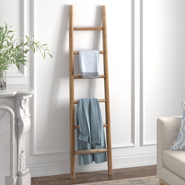 Millwood Pines Fully Assembled 57" Wooden Blanket Ladder & Reviews ...