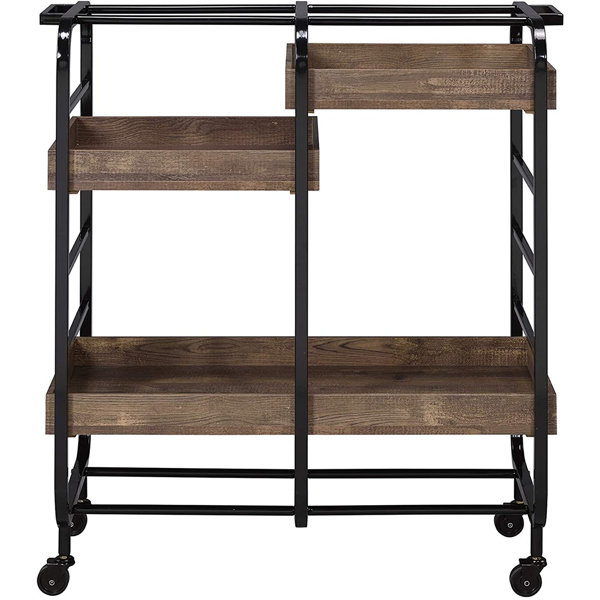 Union Rustic Charmaine Metal Bar Cart | Wayfair