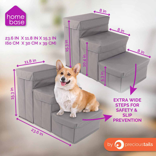 Tucker Murphy Pet™ Wava Padded 3 Step Pet Storage Foldable Steps ...