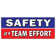 SignMission SAFETY IS A TEAM EFFORT BANNER SIGN Worker Osha Workplace ...