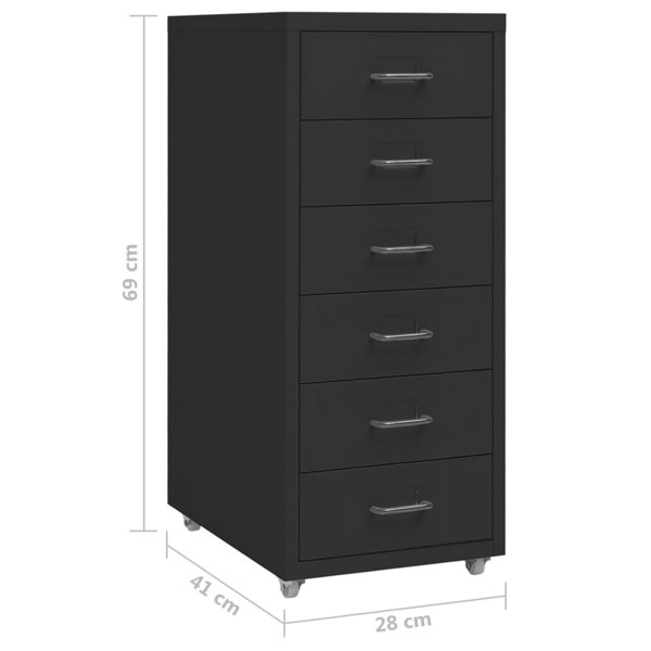 17 Stories 28cm Wide 6 -Drawer File Cabinet | Wayfair.co.uk