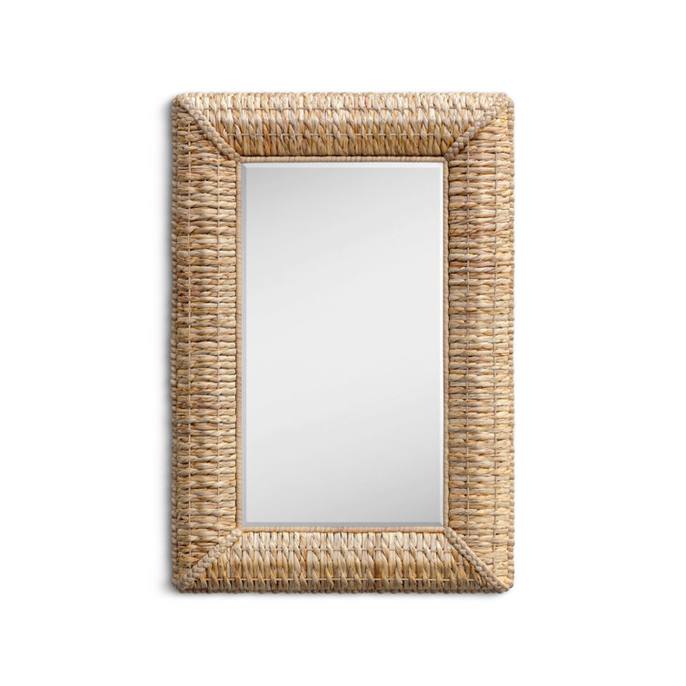 Birch Lane™ Janie Seagrass Rectangle Wall Mirror | Wayfair