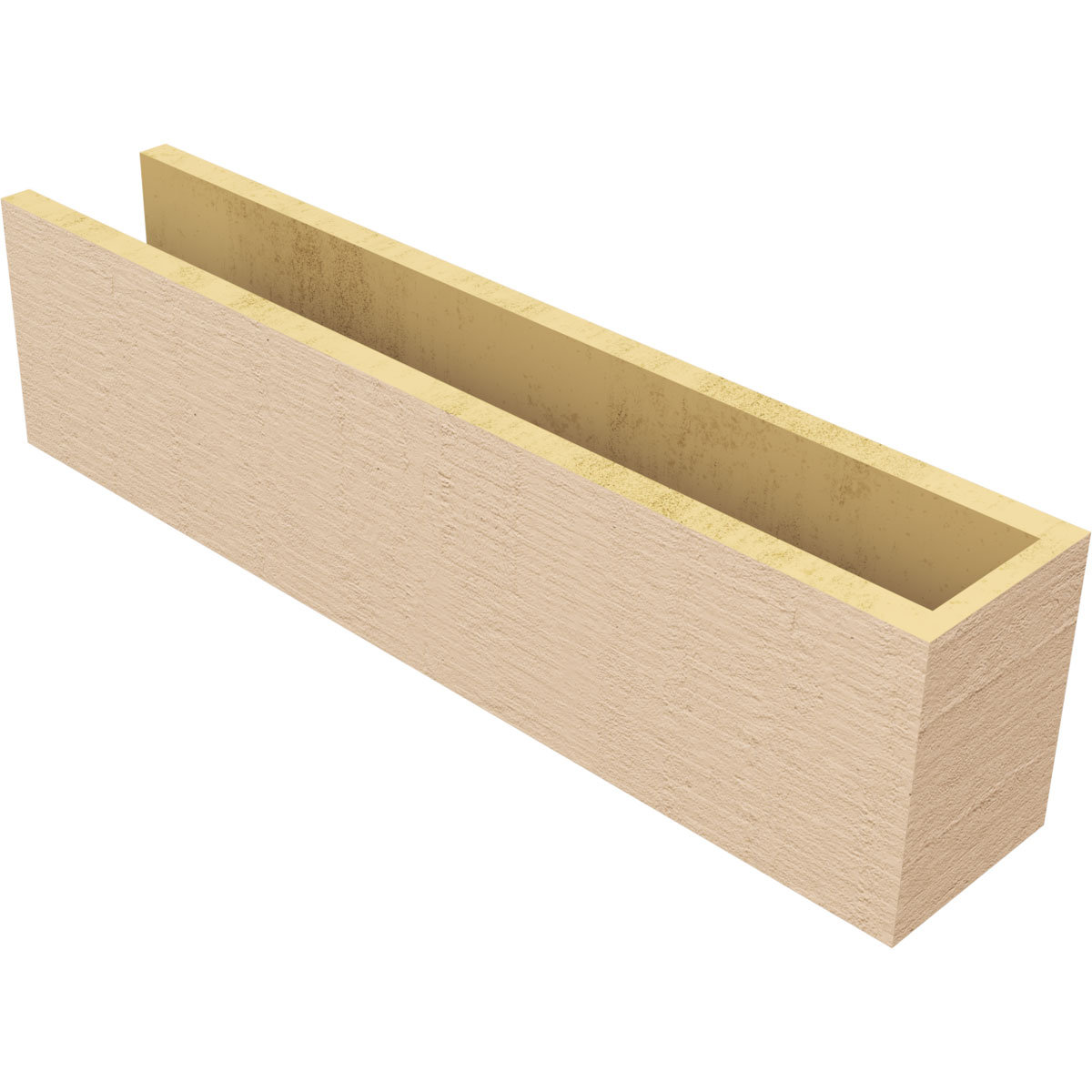 Ekena Millwork Block Woodgrain TimberThane Rafter Tail, Primed Tan ...