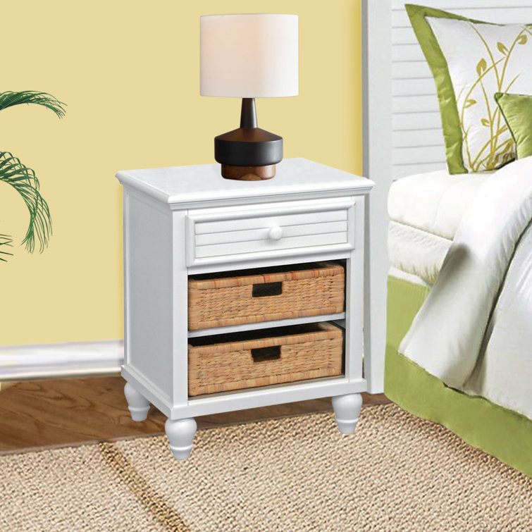 Alcott Hill® Sunset Basket Drawer Nightstand | Wayfair