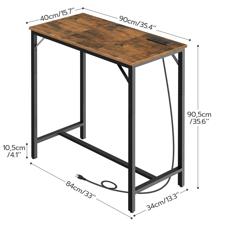 17 Stories Bar Table with Charging Station & Reviews | Wayfair