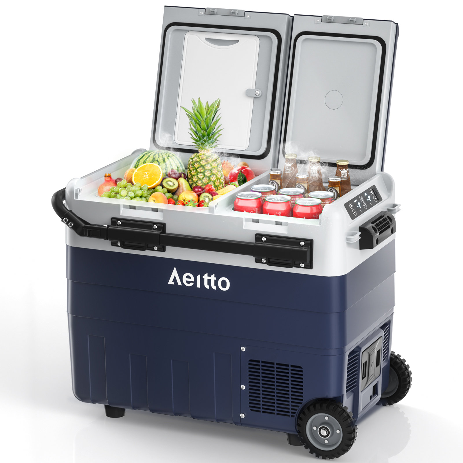 Aeitto Electric Cooler, Aeitto 52QT Portable Car Refrigerator Frezzer ...