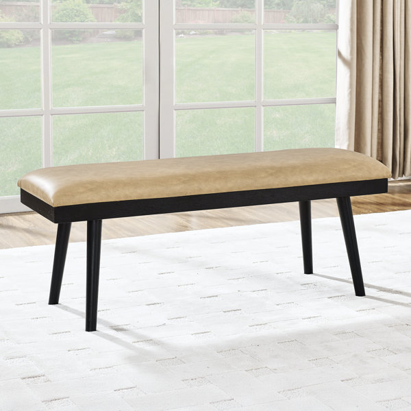 Sameya Vida Faux Leather Upholstered Dining Bench | AllModern
