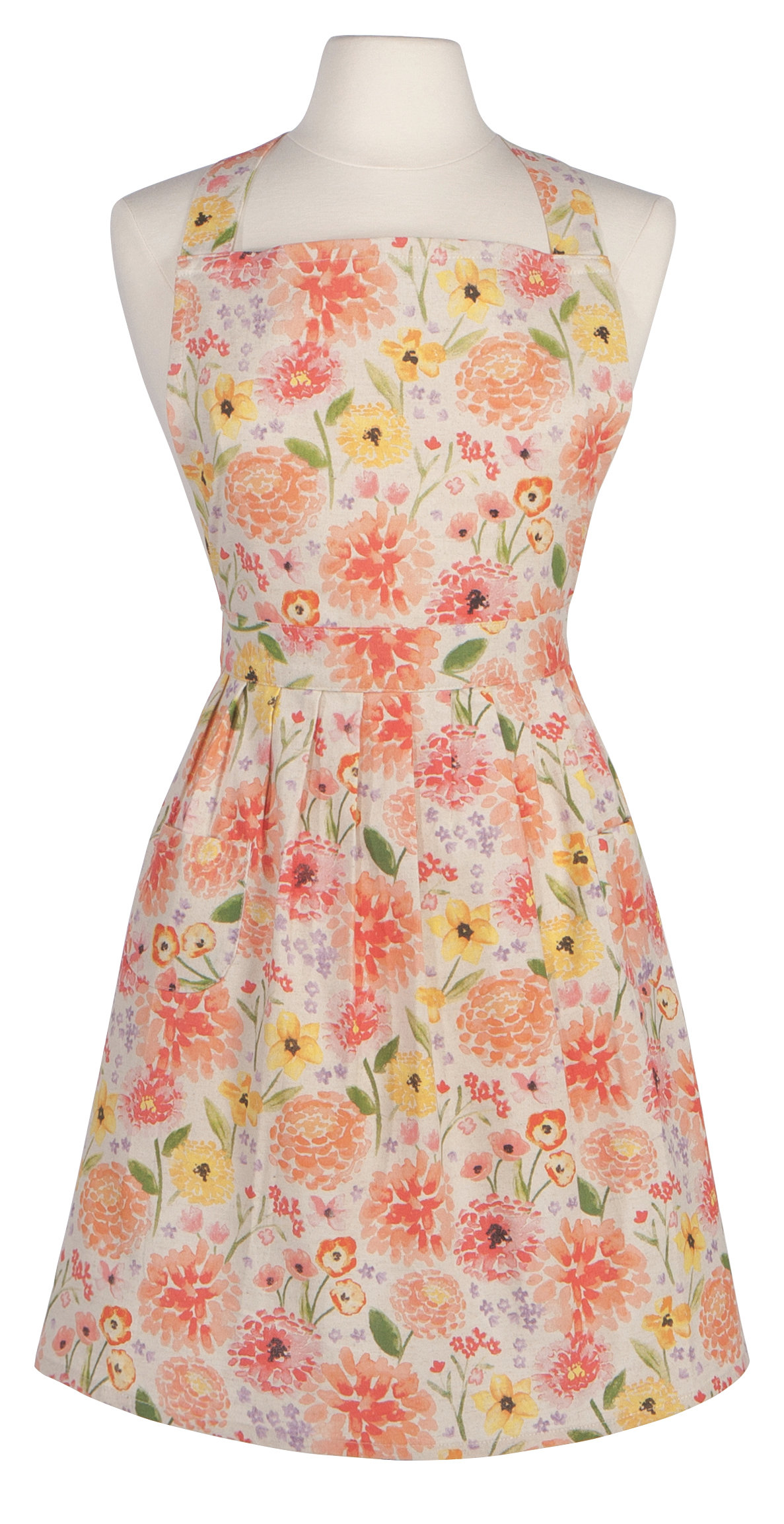 August Grove® Cottage Floral Classic Apron | Wayfair