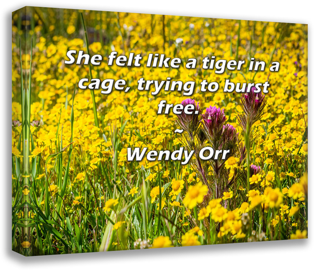 Trinx Gallery Wrapped Canvas By Wendy Orr: "She felt like a tiger in a ...