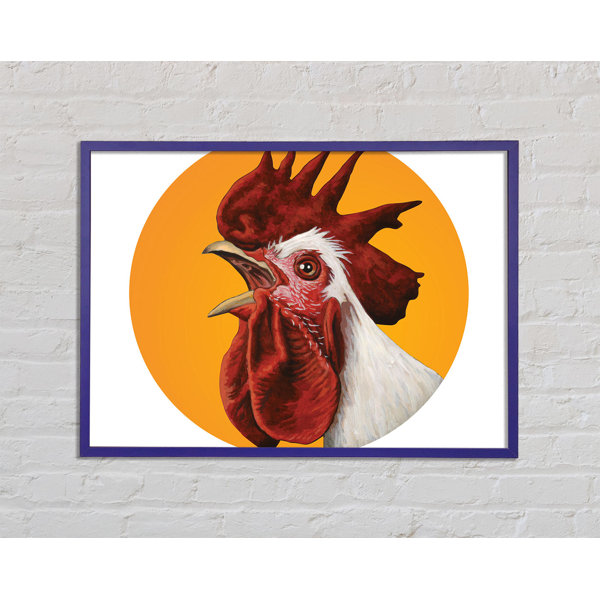 Happy Larry The Rooster Crow - Single Picture Frame Art Prints ...