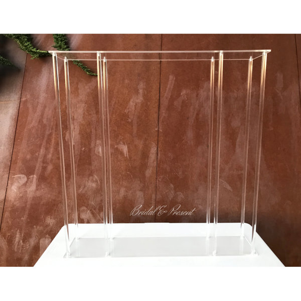 BRIDAL AND PRESENT Wedding Centerpiece Acrylic Backdrops & Signs ...