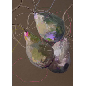 Yoffi Pear 1 by Leigh Viner - Wrapped Canvas Print | Perigold