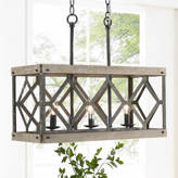 Gracie Oaks Yerang 4 - Light Dimmable Lantern Drum Chandelier & Reviews ...