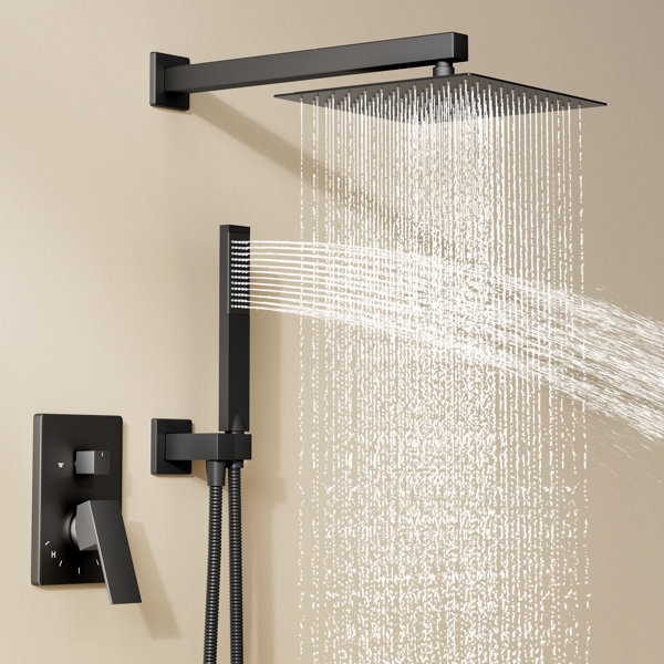 KES Shower System with Handheld Shower Valve and Trim Kit Pressure ...