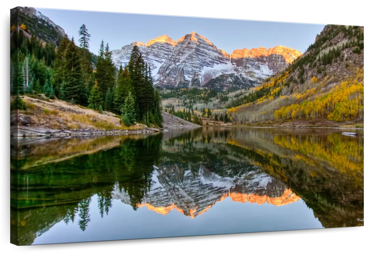 Loon Peak® Sun Touched Maroon Bells | Wayfair