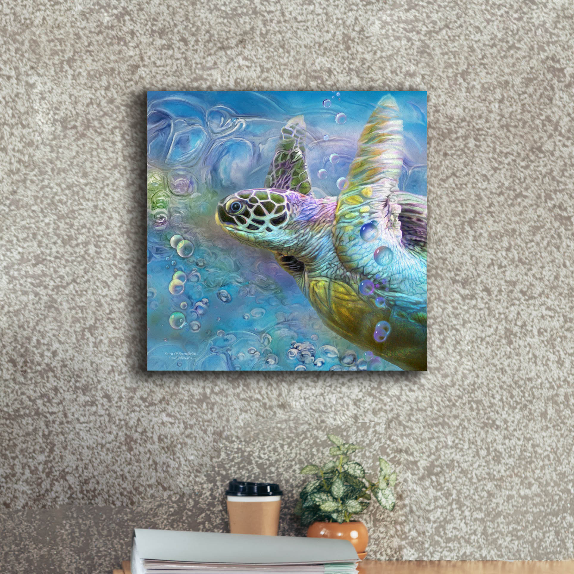 Epic Graffiti 'Sea Turtle - Spirit Of Serendipity' by Carol Cavalaris ...