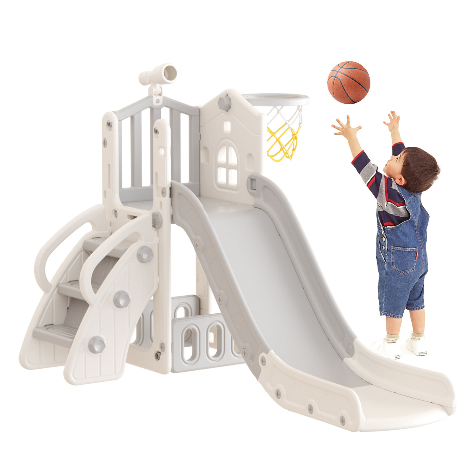 Feanch 57'' W Plastic Freestanding Slide & Reviews | Wayfair