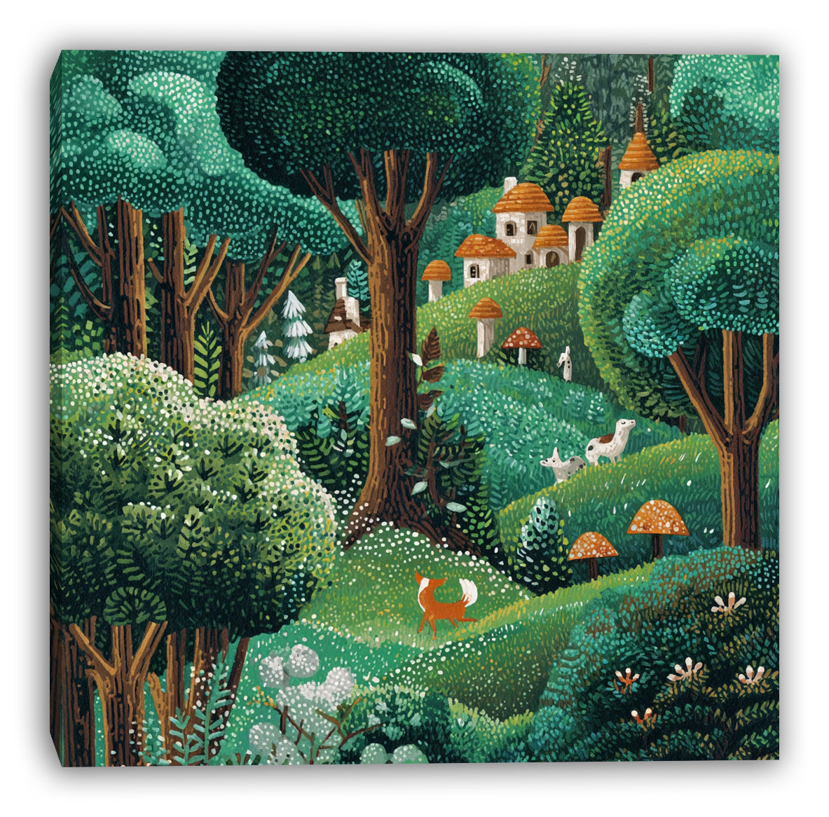 Ophelia & Co. Forest Hamlet Path Wrapped Canvas Wall Art | Wayfair
