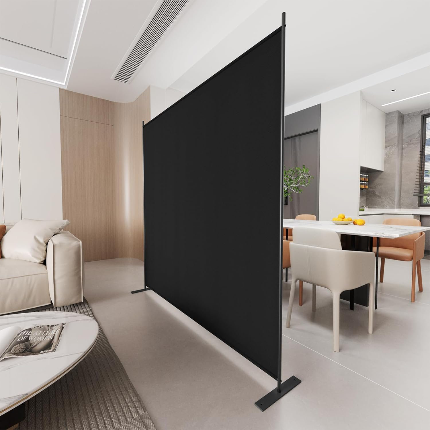 Latitude Run® 1 Panel Room Divider, 6 Ft Tall Indoor Folding Privacy ...