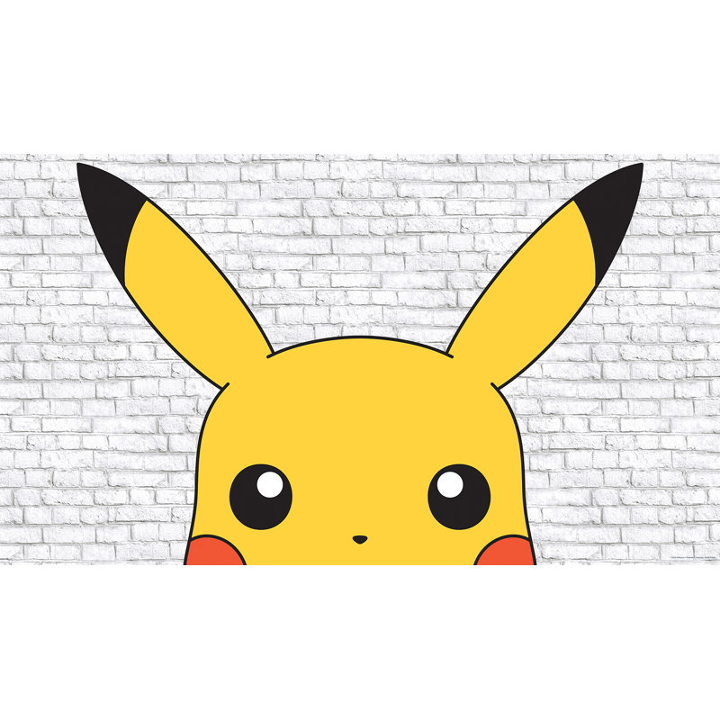 Harriet Bee Pokémon Pikachu Yellow Peel and Stick Mural | Wayfair