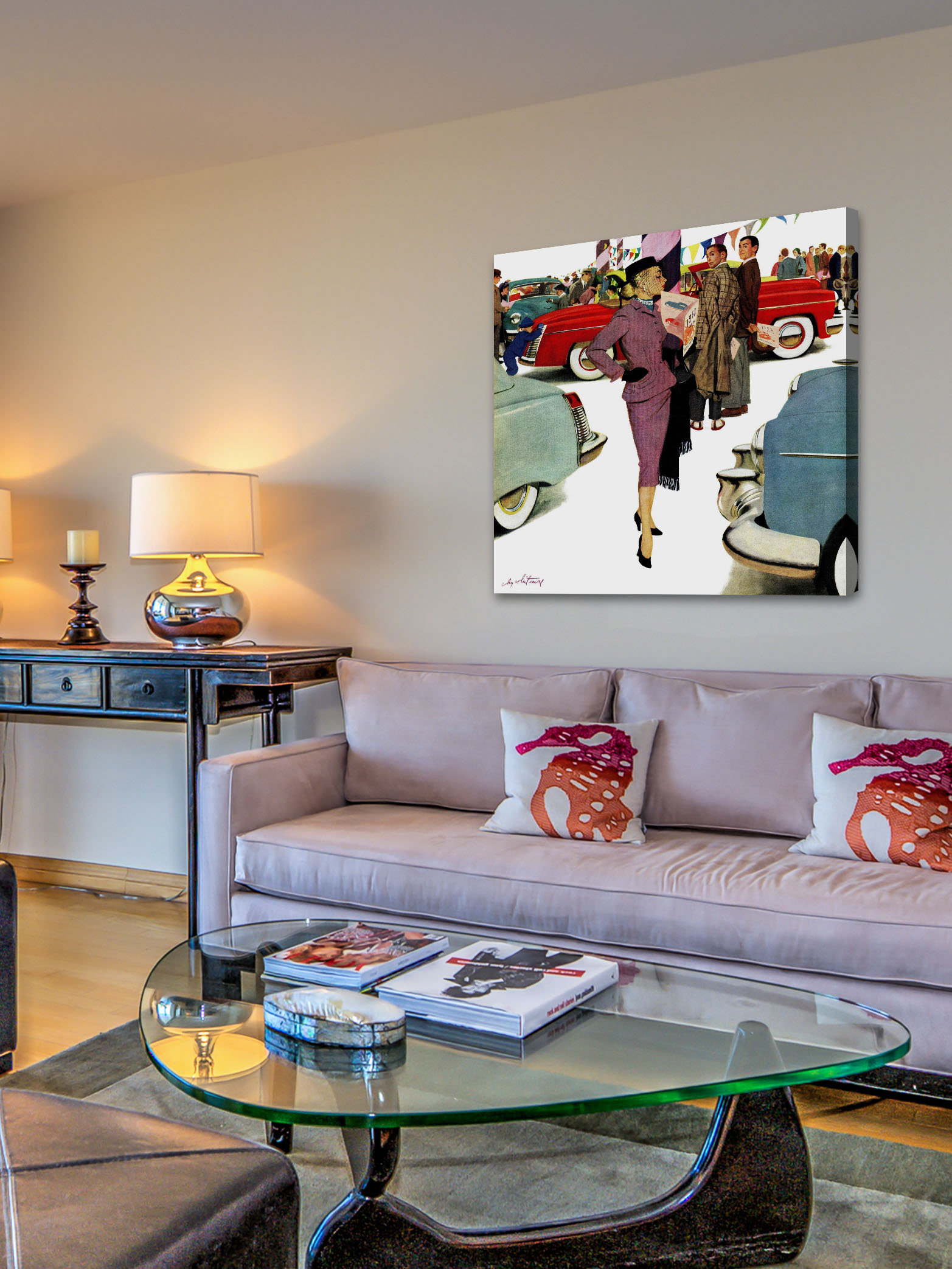 Marmont Hill Woman in Showroom? by M. Coburn Whitmore Painting Print on ...