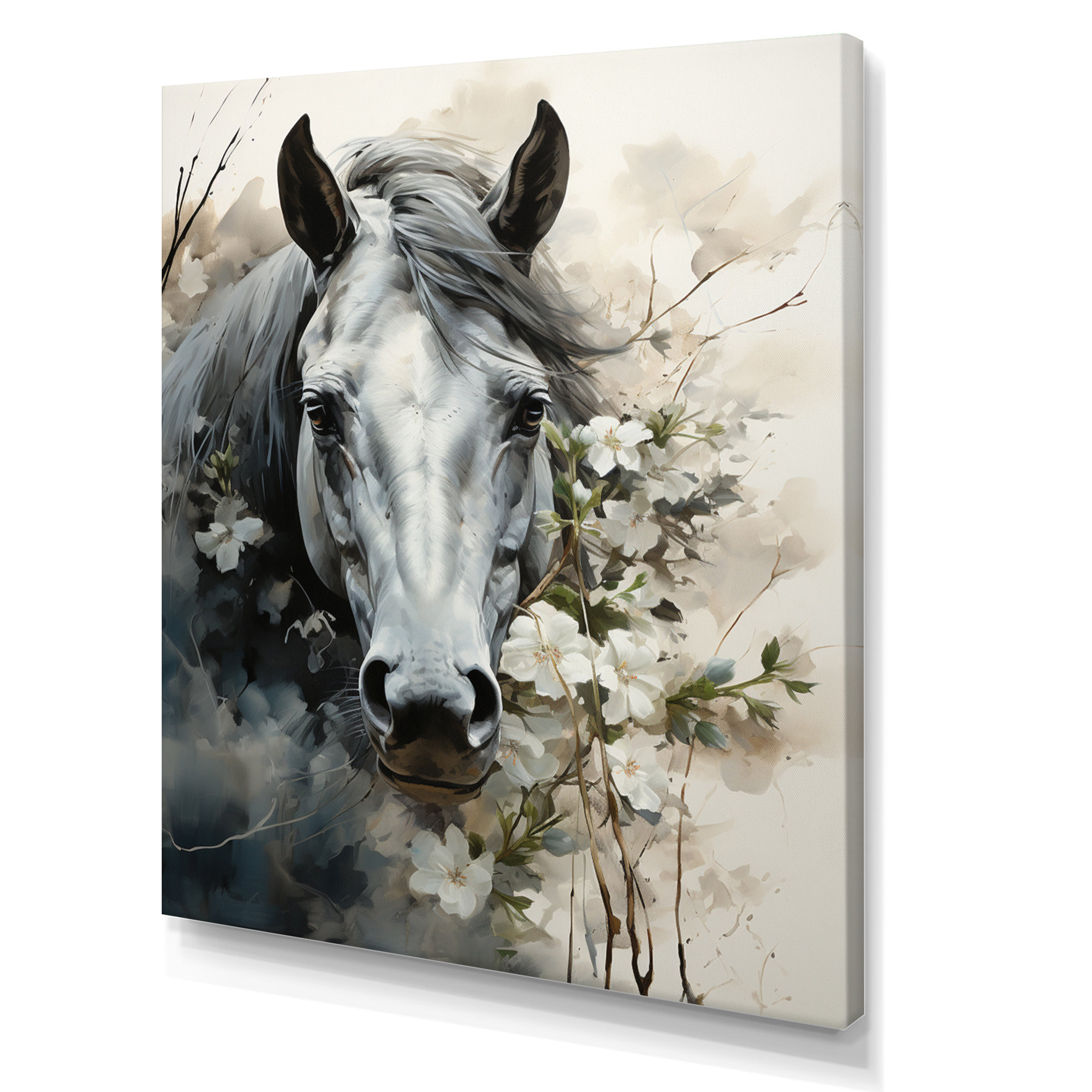 Union Rustic Keiosha Asian Art Cow Sumi VII Framed On Canvas Print ...
