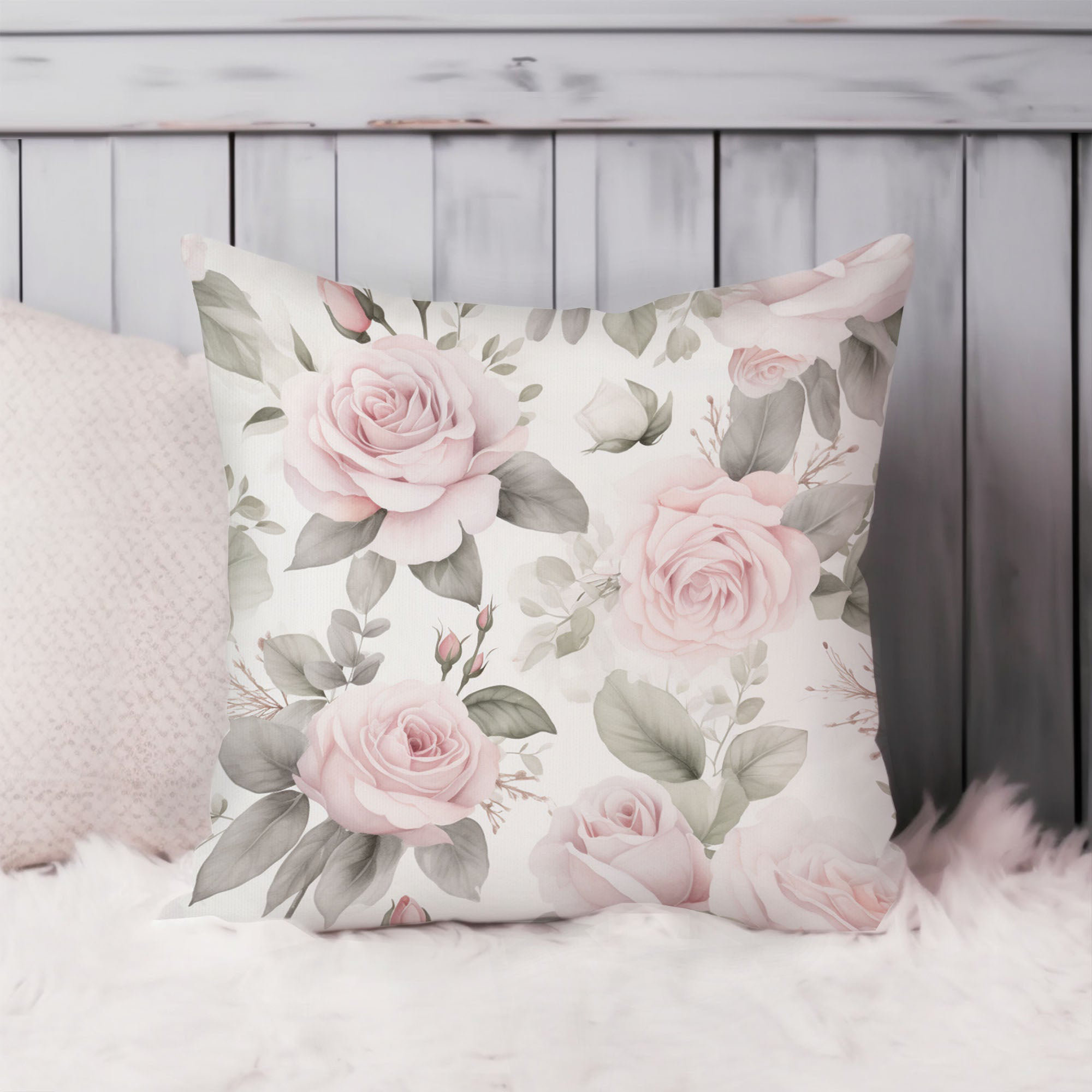 Ethan Taylor Floral Luxe Shabby Chic Roses VI Rose Flowers Pillow Cover ...
