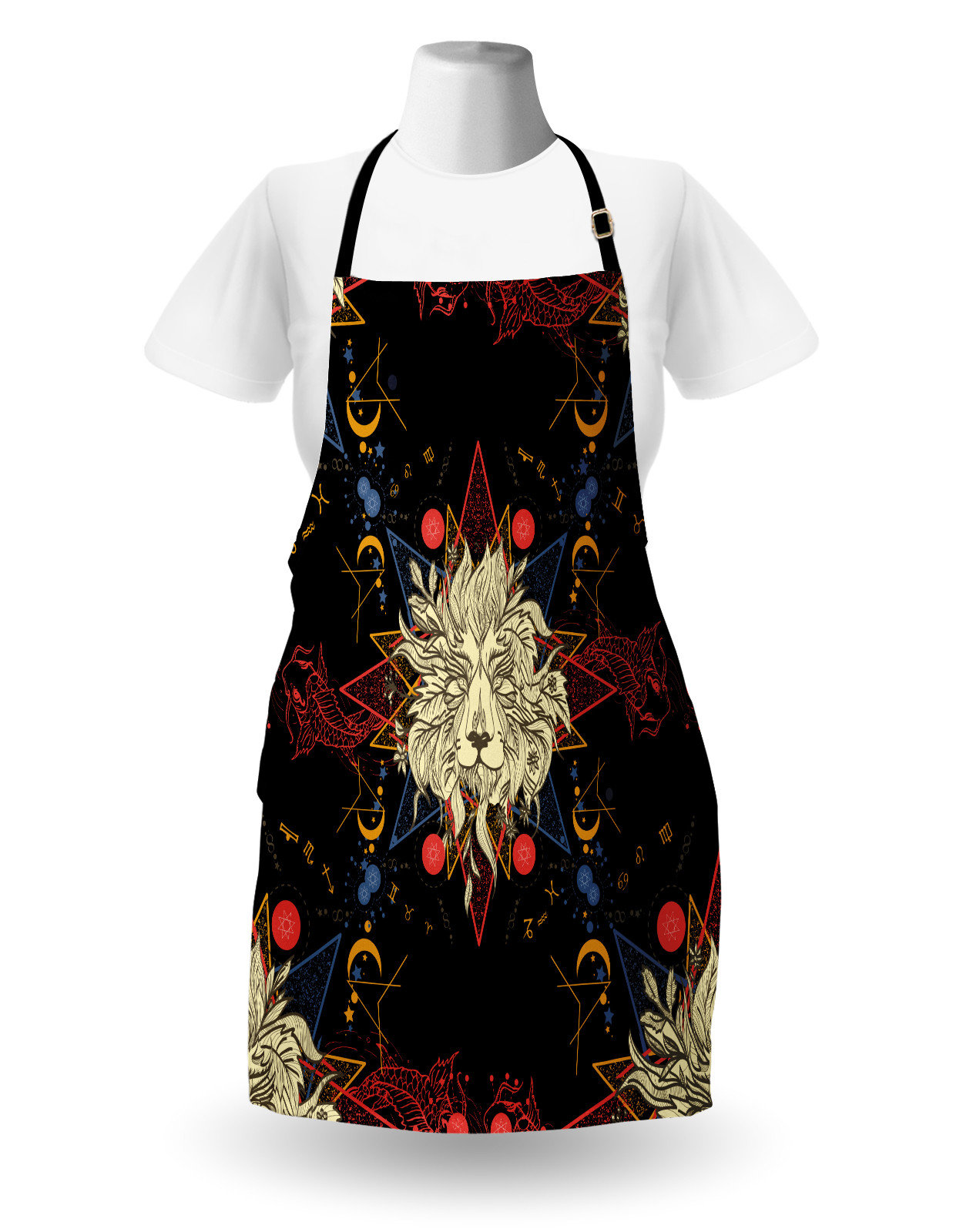 East Urban Home Astrology Apron Unisex, Medieval Lion, Adult Size ...
