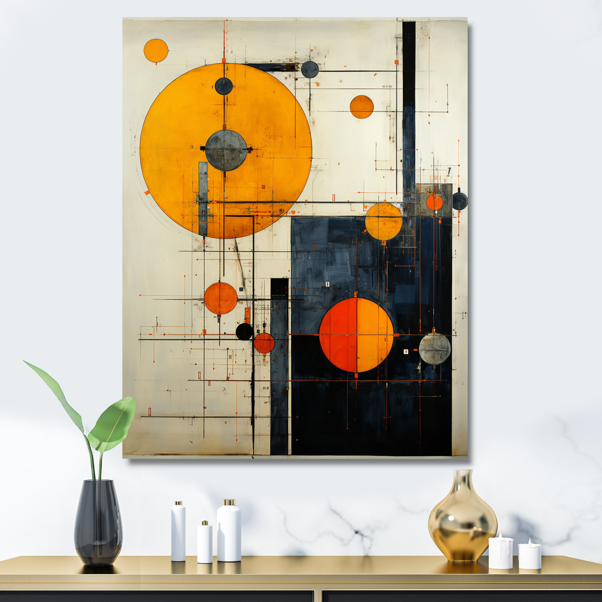 Wrought Studio™ Blissful Voyage Minimal Mid-Century Retro Art I - Print ...