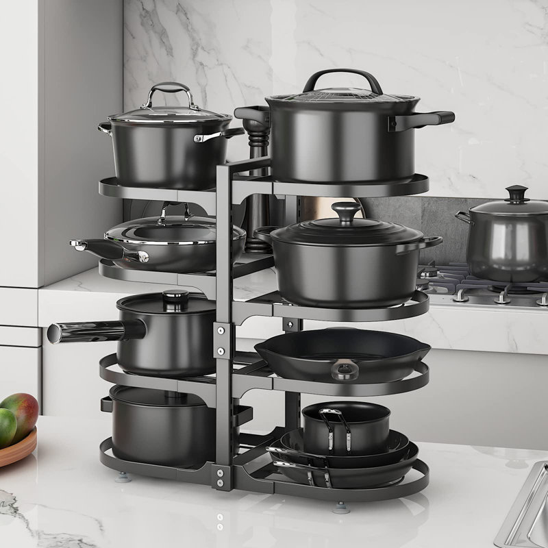 Prep & Savour Metal Free Standing Pot Rack | Wayfair