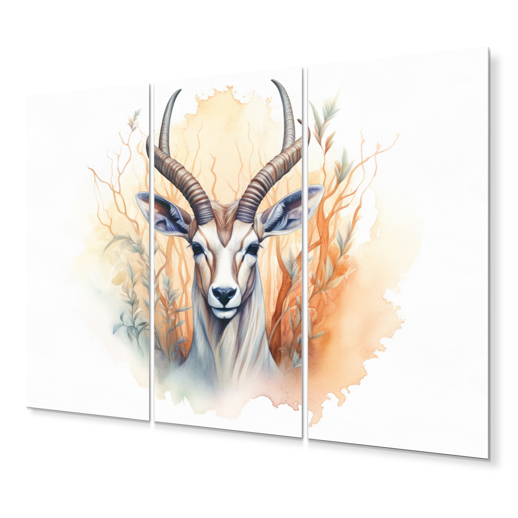 Dakota Fields Graceful Antelope I - Animals Antelope Metal Wall Decor ...