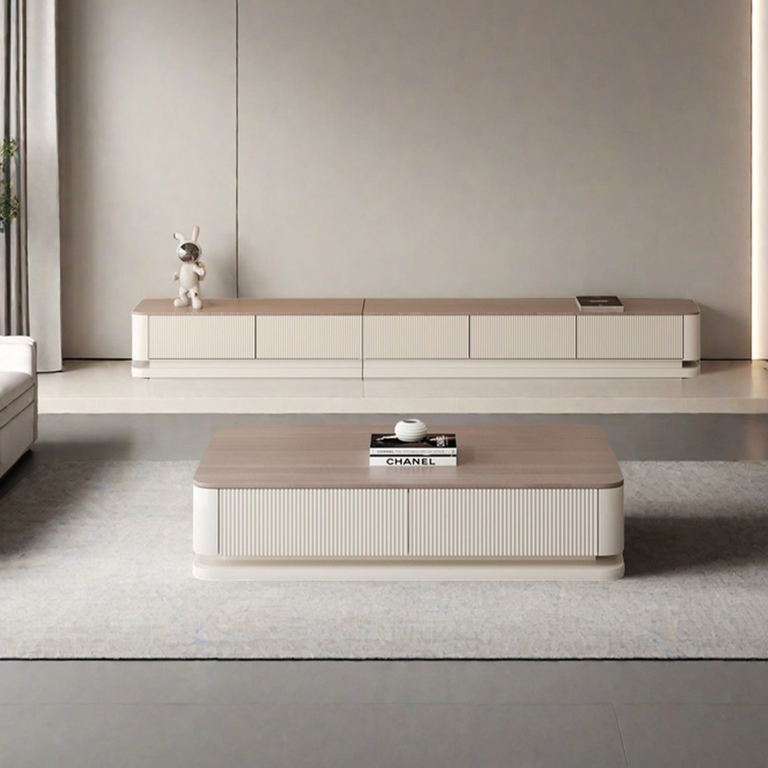 AWORET Coffee table TV cabinet combination | Wayfair