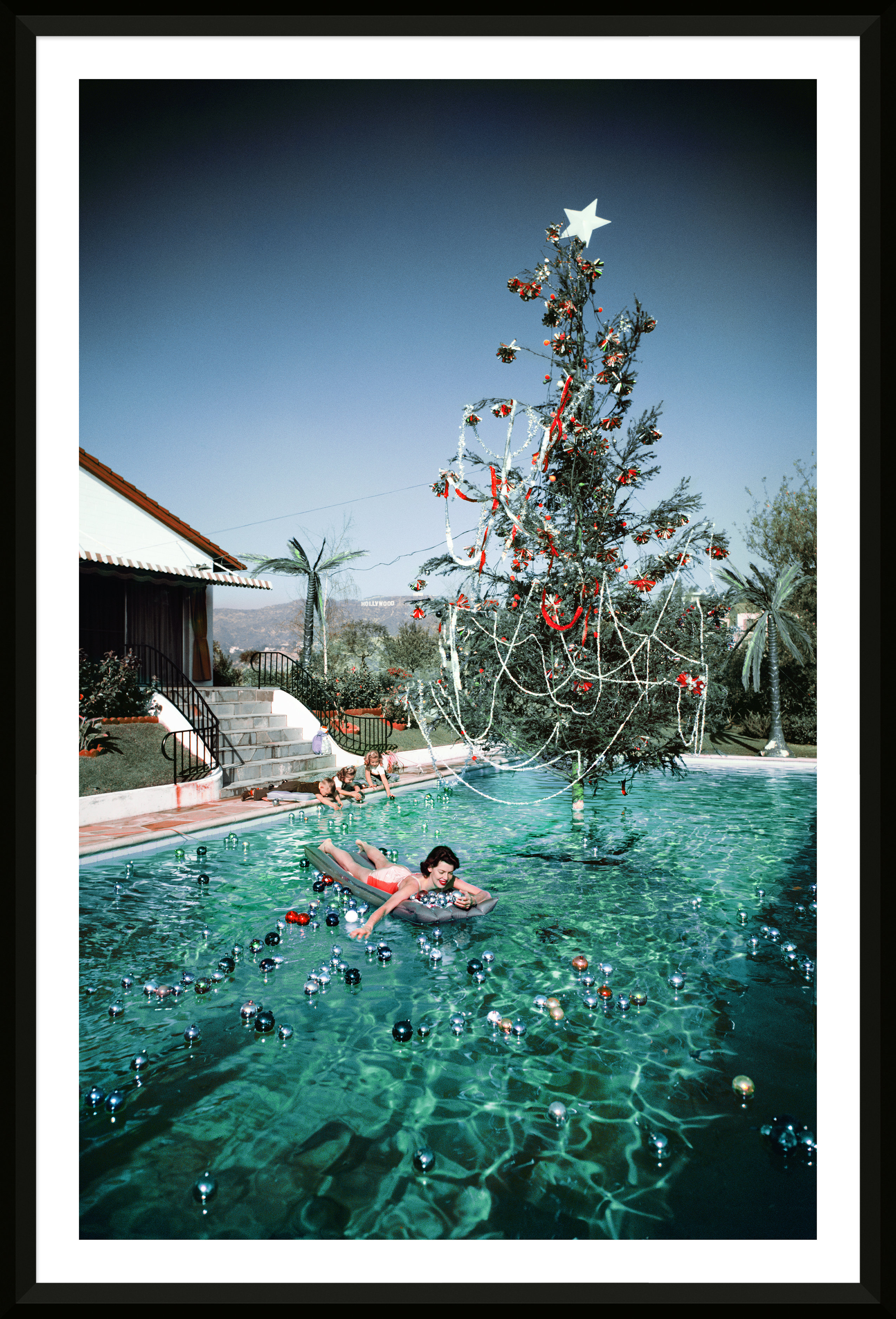 Soicher Marin Christmas Swim by Slim Aarons - Single Picture Frame ...