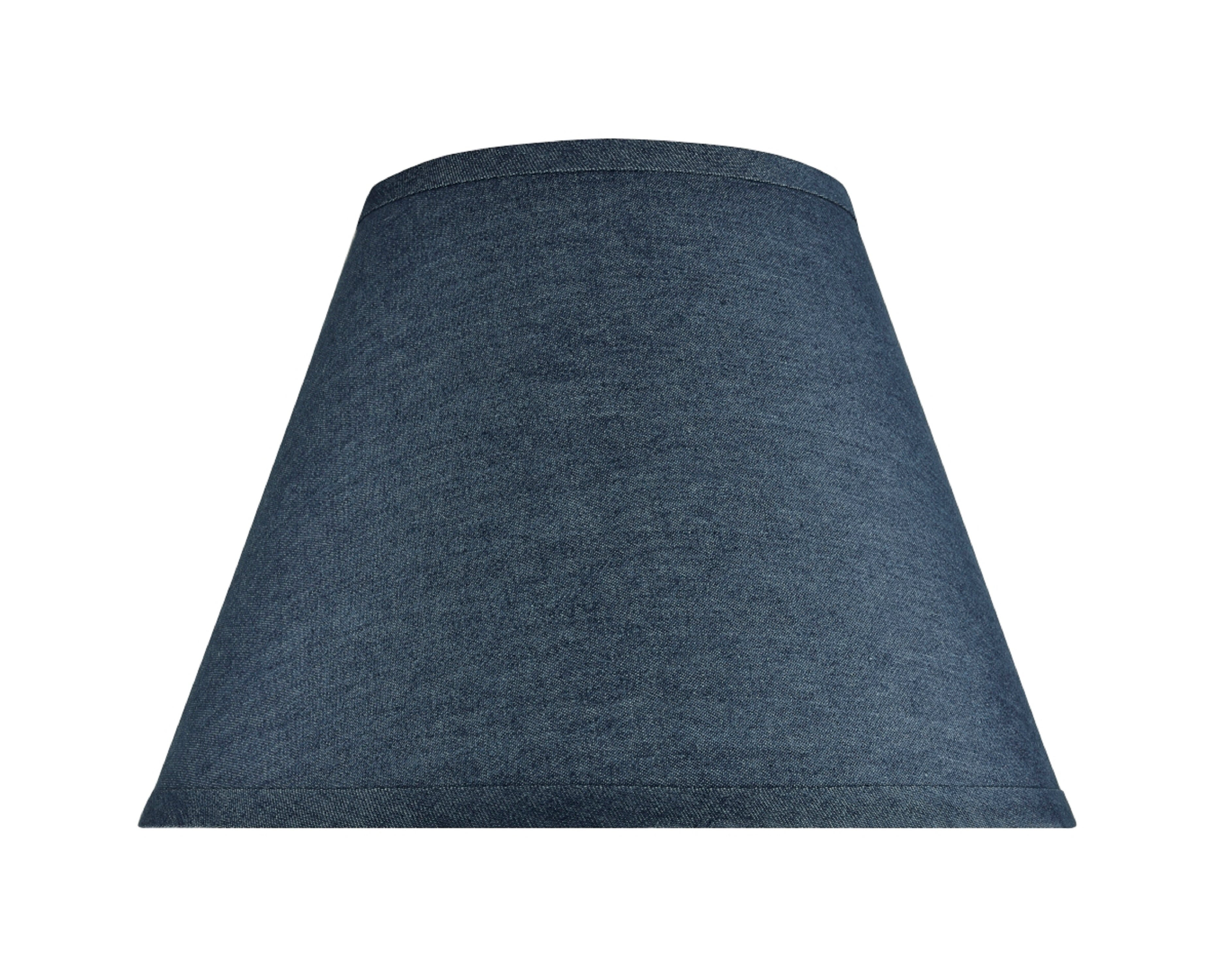 Charlton Home® 9.5" H Denim Fabric Empire Lamp Shade ( Spider ) in Dark ...