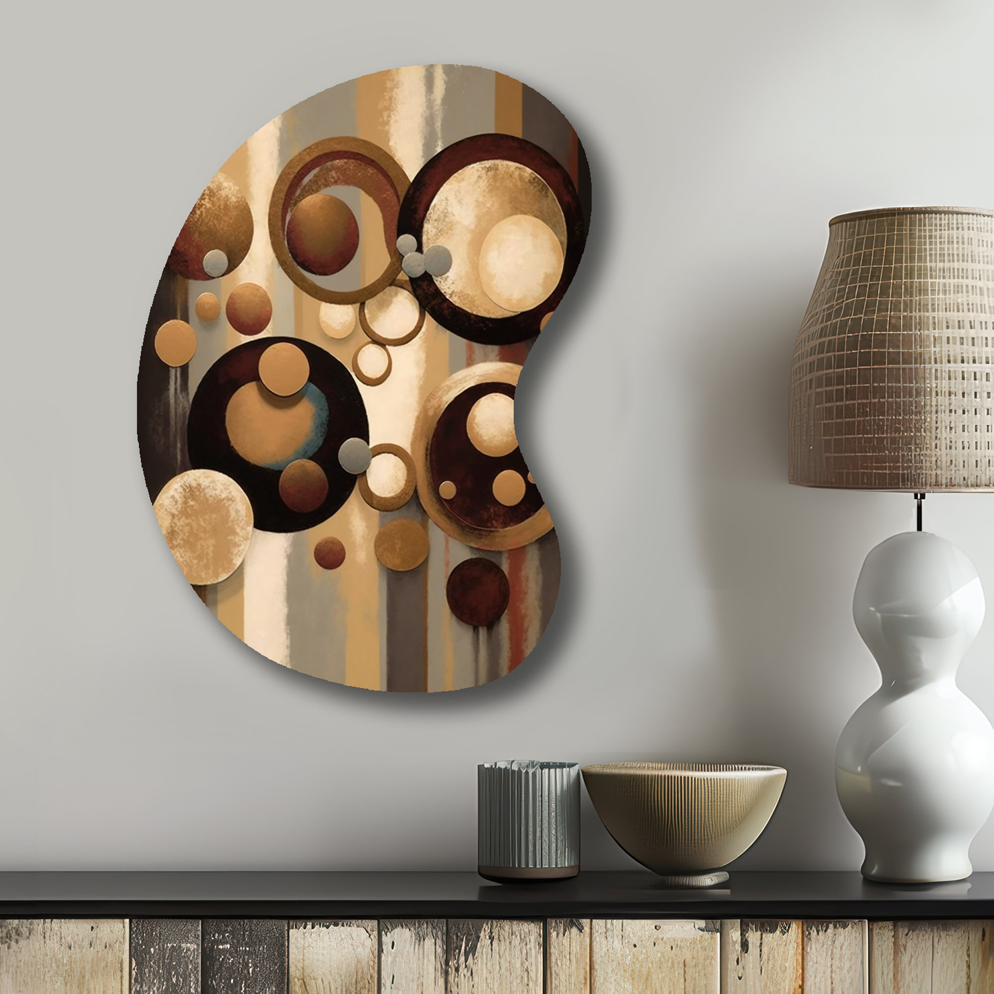 Design Art Aged Barrel Universes VI - Abstract Boom Shape ...