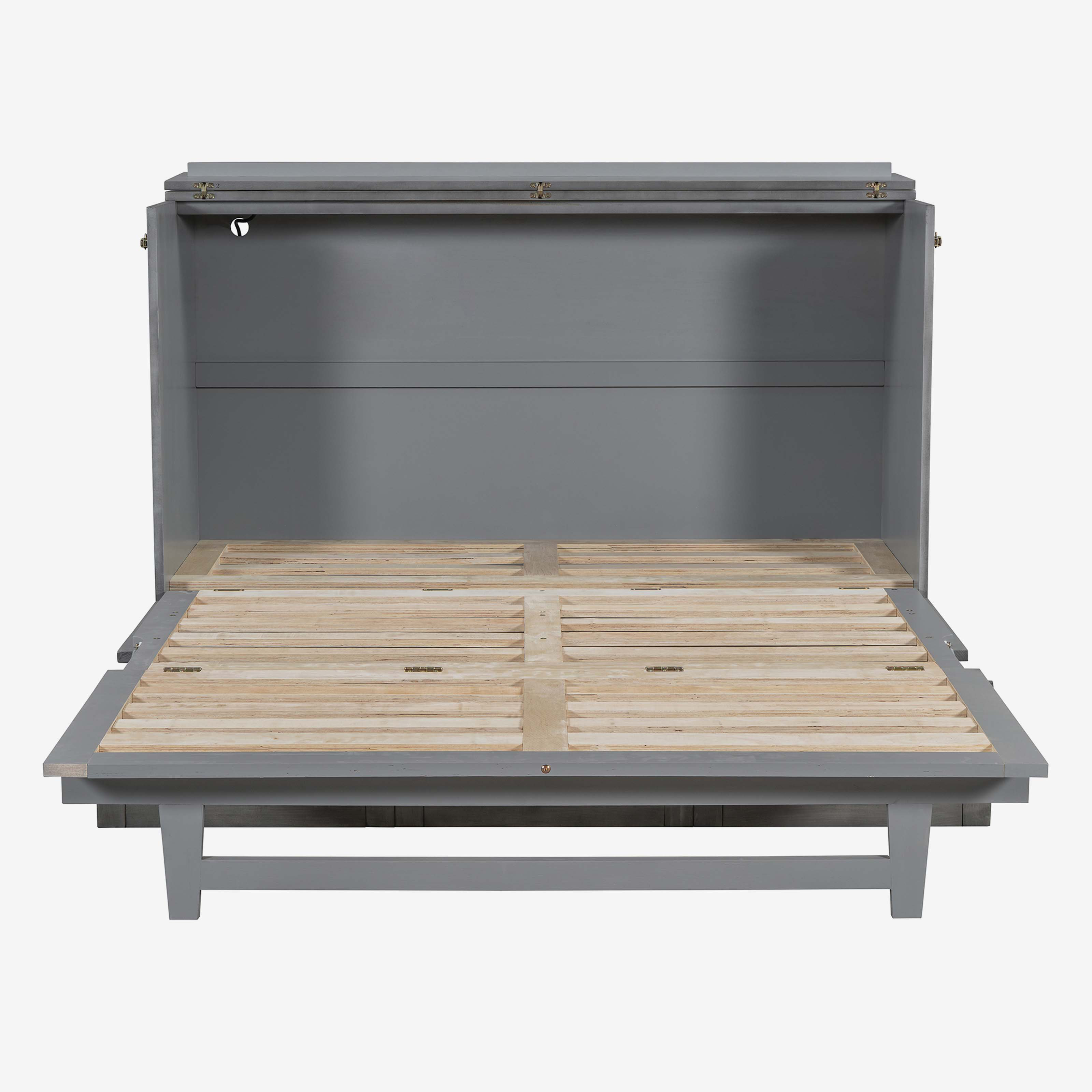 Rosalind Wheeler Queen Size Murphy Bed with Large Drawers - Wayfair Canada