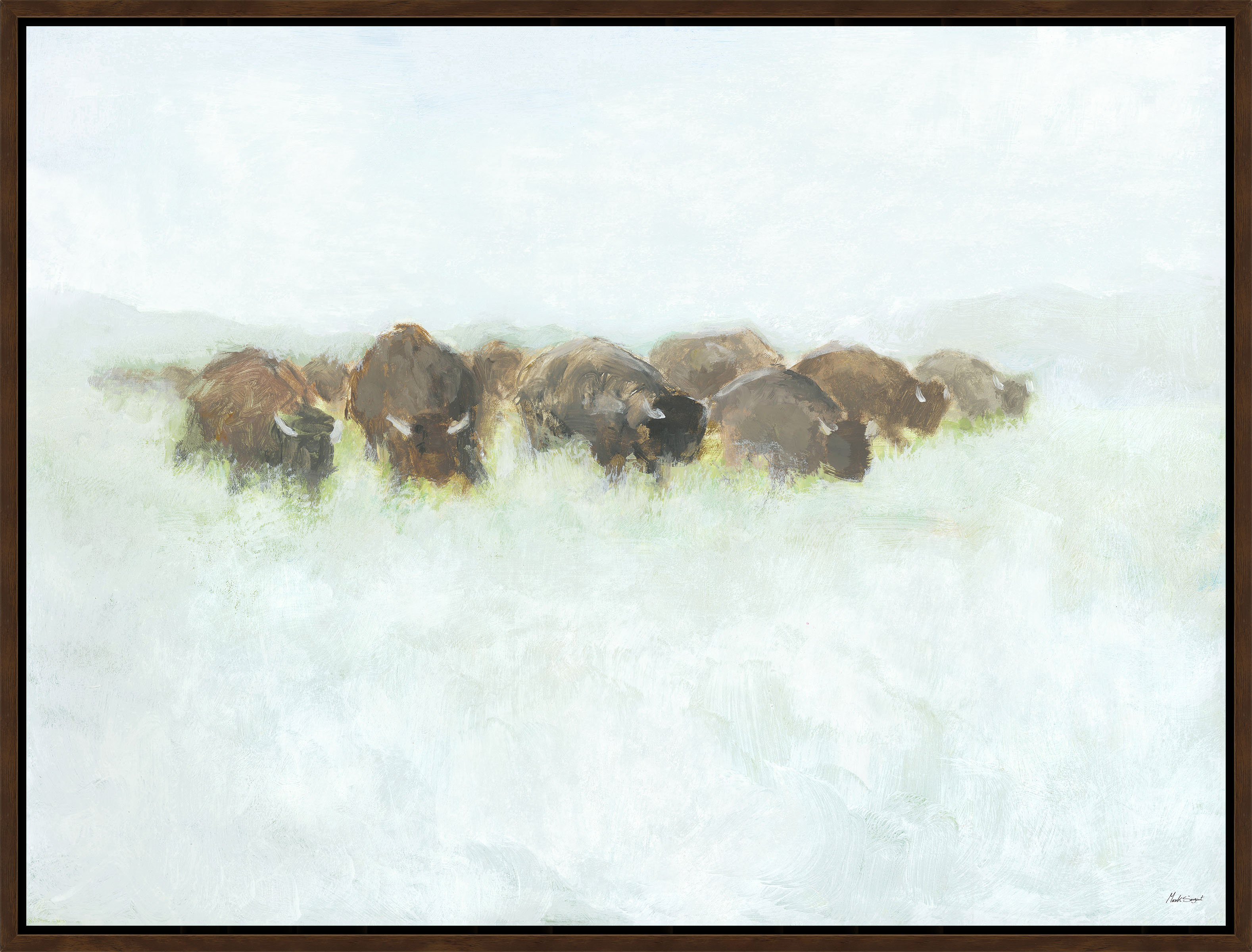 Chelsea Art Studio The Herd by Mark Sargent Framed Wall Art | Wayfair