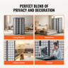VEVOR Room Divider, 4 Panel Japanese Room Divider, Wood Folding Privacy ...