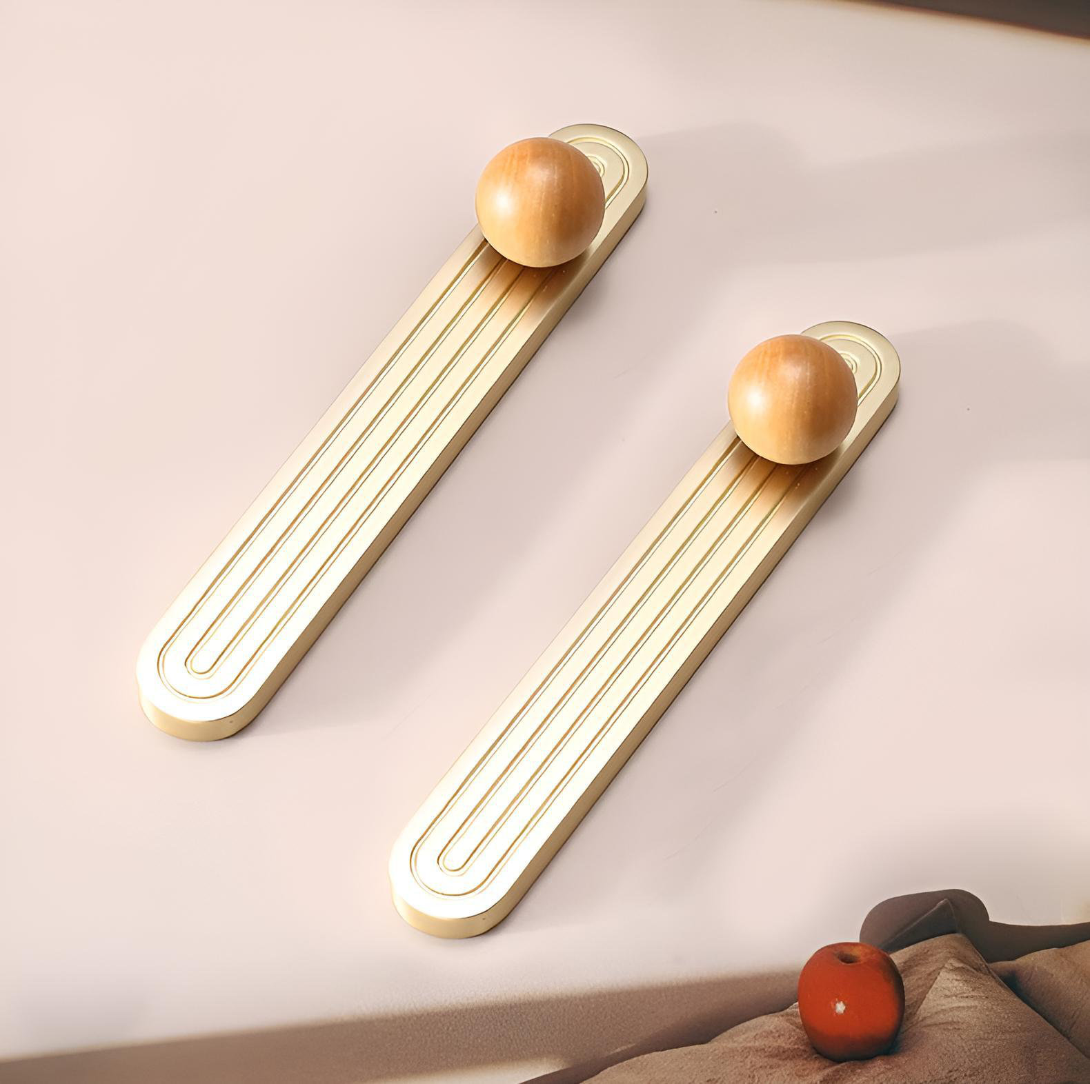 Infinitee Green Modern Minimalist Cabinet Door Handle, Metal + Solid ...