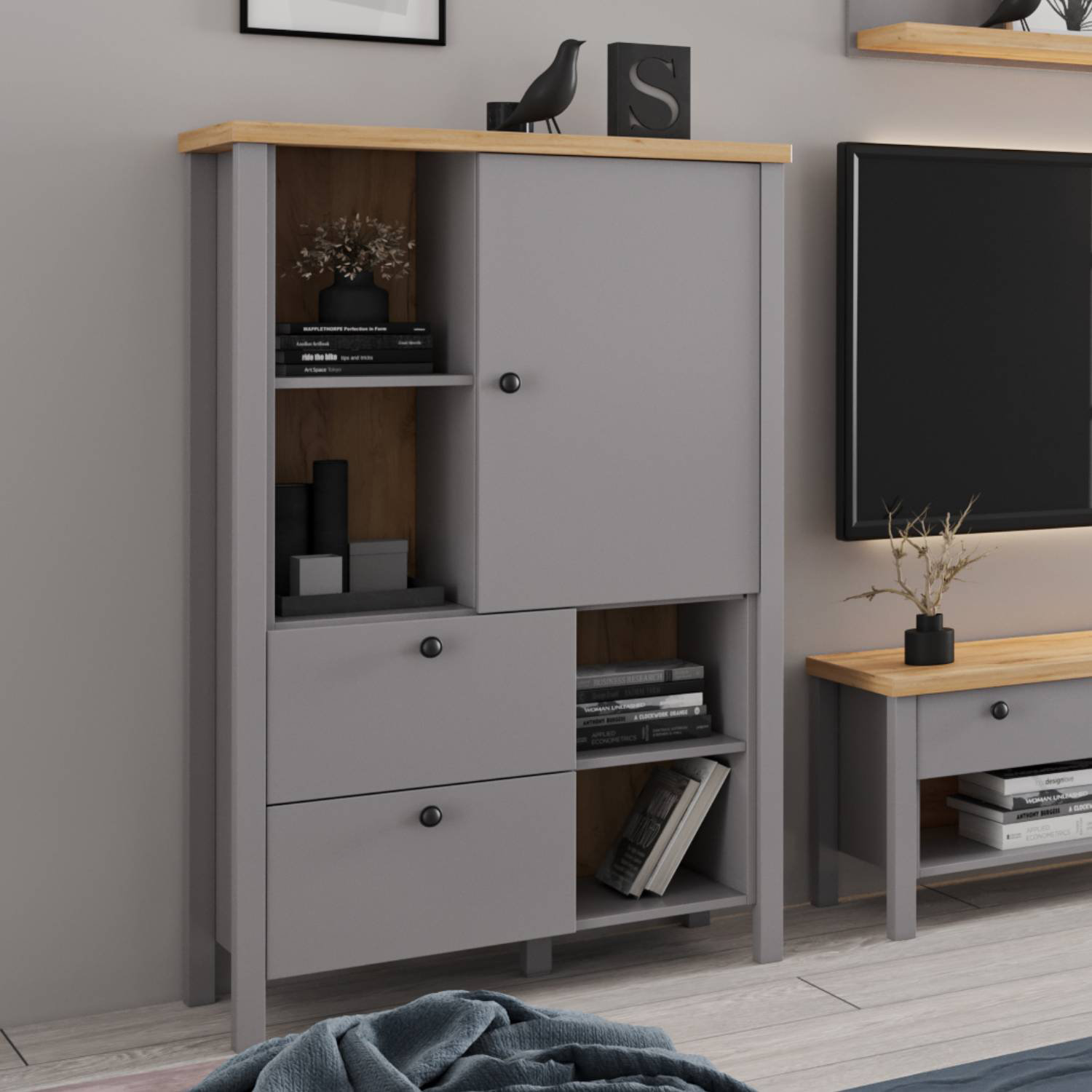 17 Stories Matai 85cm Wide 2 Drawer | Wayfair.co.uk