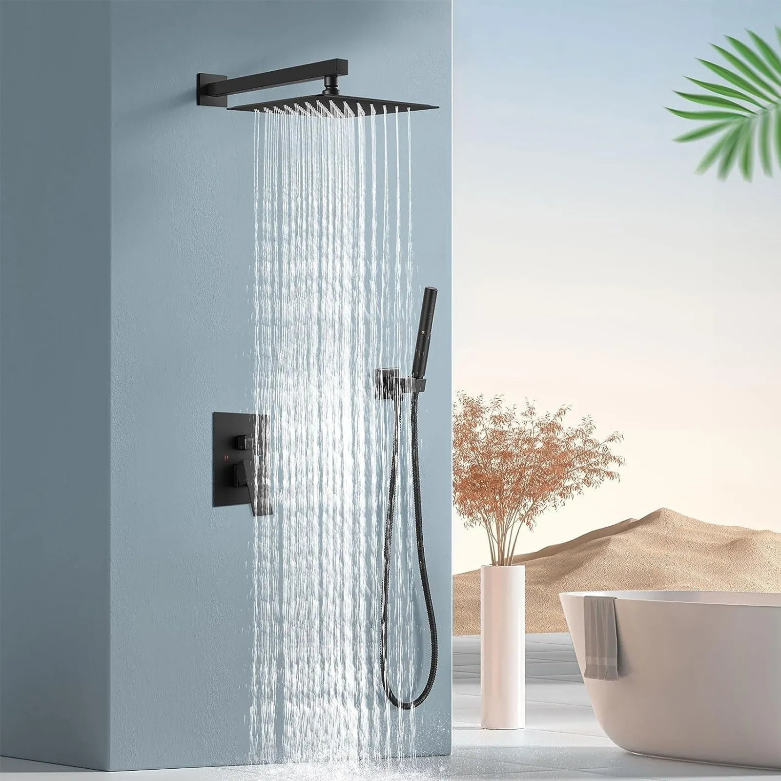Senlesen Pressure-Balanced (Temperature And Volume) Complete Shower ...