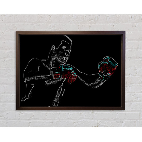 Bright Star Muhammad Ali - Single Picture Frame Art Prints on Canvas ...