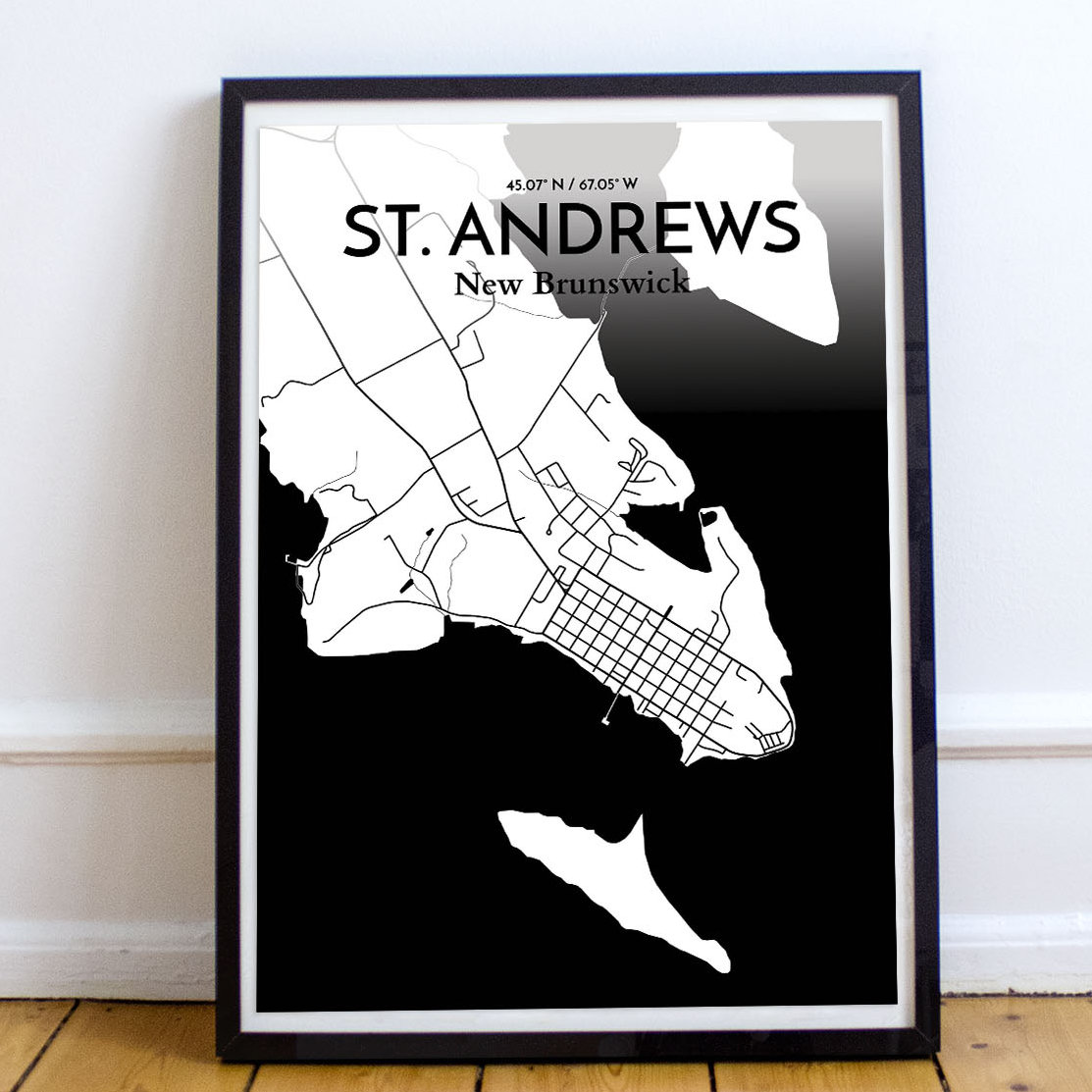 East Urban Home St. Andrews City Map - Graphic Art Print on Paper ...