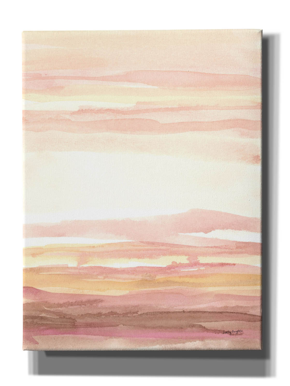 Epic Graffiti 'Pink Sunset 1' by Haley Knighten Canvas Wall Art | Wayfair
